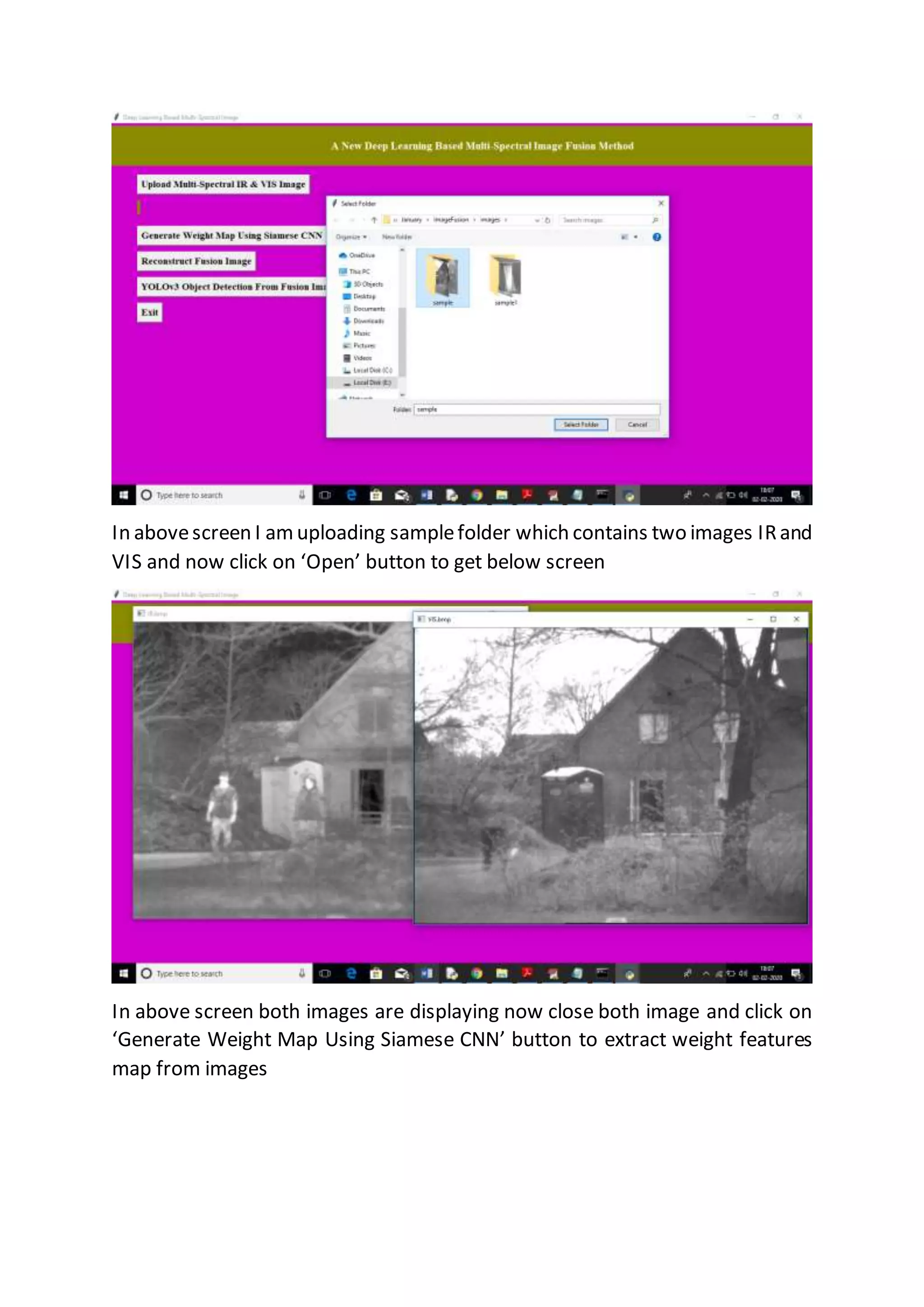 Image fusion(a new deep learning based multi spectral image) screenshots | PDF