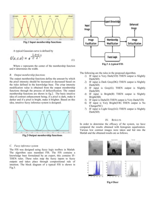 Fuzzy Logic based Contrast Enhancement | PDF