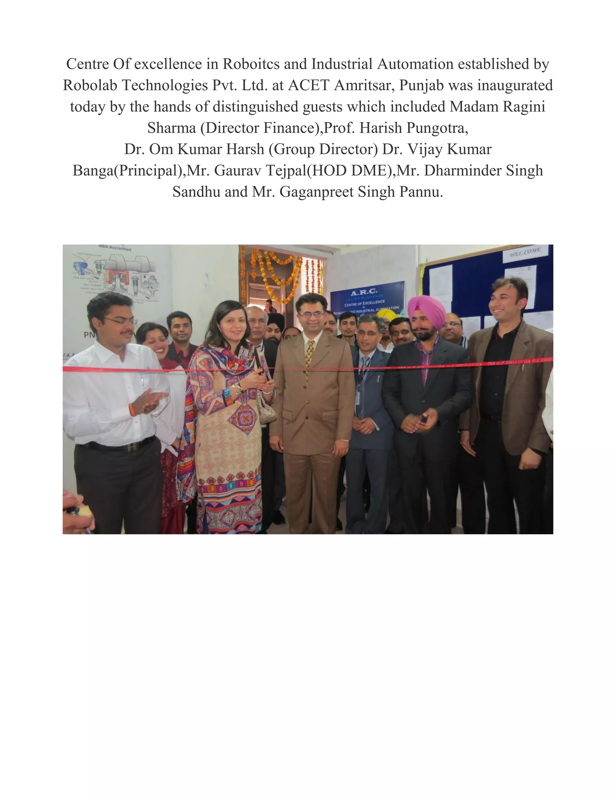 ROBOLAB TECHNOLOGIES: Image gallery...robolabs done till now... | PDF