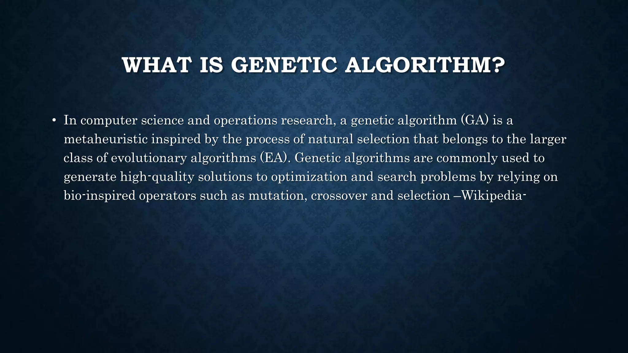 Image Generation Compression Using Genetic Algorithm Ppt