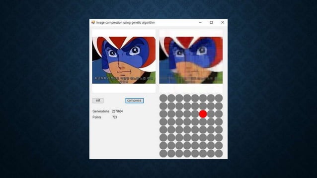 Image generation compression using genetic algorithm | PPT