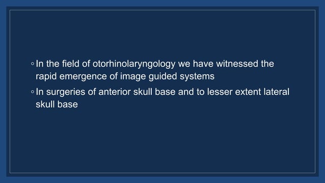 Image guided surgery | PPTX