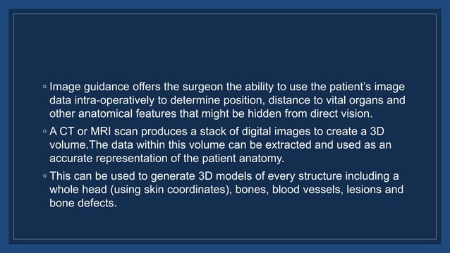 Image guided surgery | PPTX