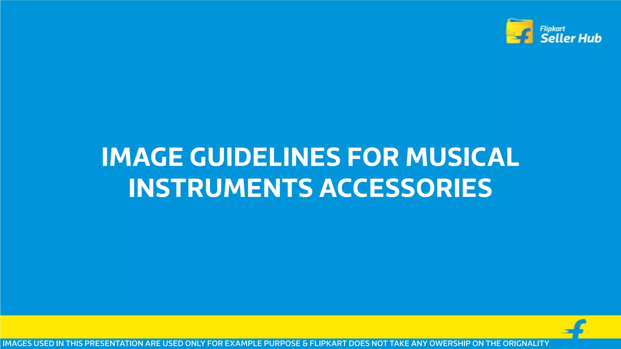 Image guidelines for Musical Instruments Accessories | PDF