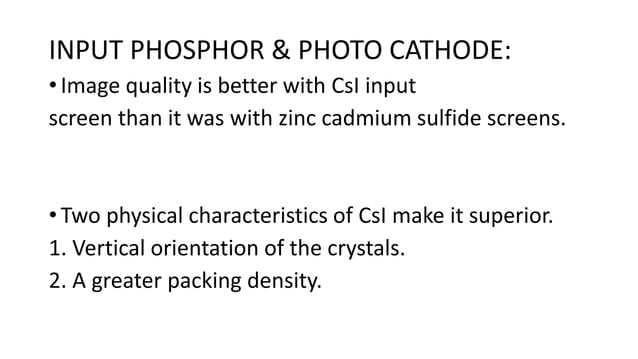 image intensifier.pptx | Cameras and Camcorders | Consumer Electronics