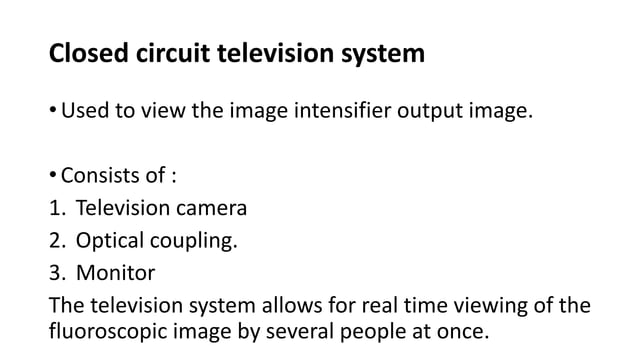 image intensifier.pptx | Cameras and Camcorders | Consumer Electronics
