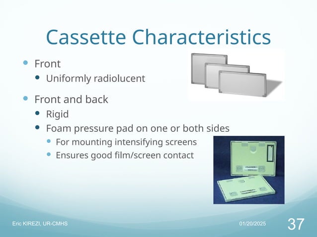 Image intensifying screens and cassettes.pptx