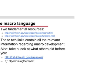 Image j advanced | PDF