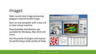 ImageJ and AstroImageJ Software Presentation | PDF