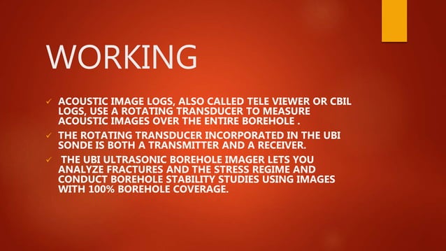 Image logs | PPTX | Geology | Science