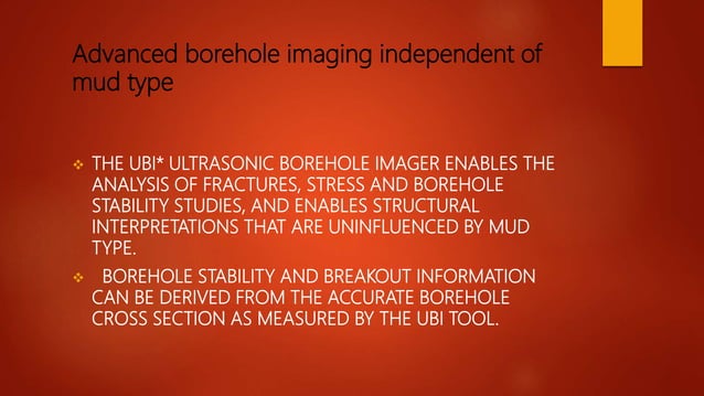 Image logs | PPTX | Geology | Science