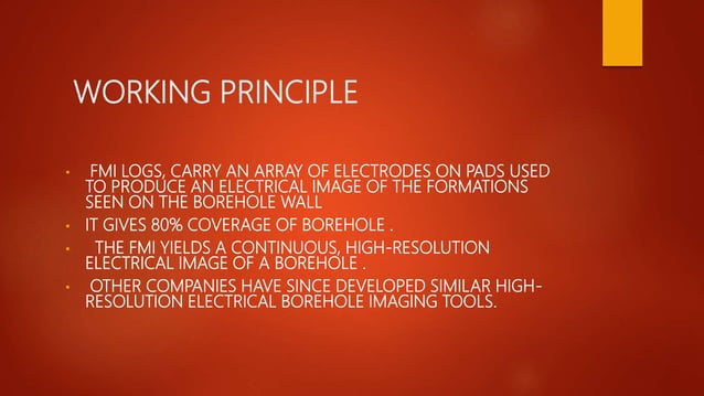 Image logs | PPTX | Geology | Science