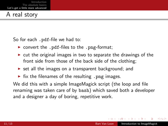 Getting started with Imagemagick | PPT