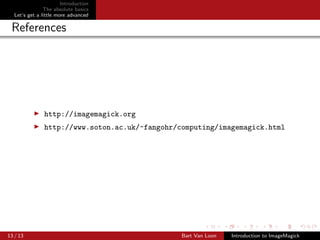 Getting started with Imagemagick | PDF