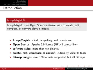 Getting started with Imagemagick | PDF