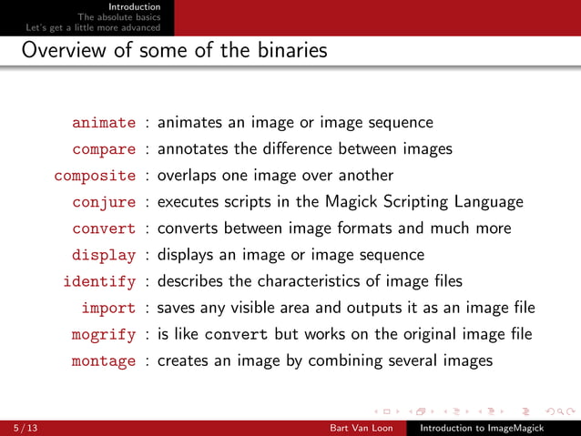 Getting started with Imagemagick | PPT