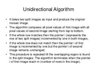 Image mosaicing | PPTX