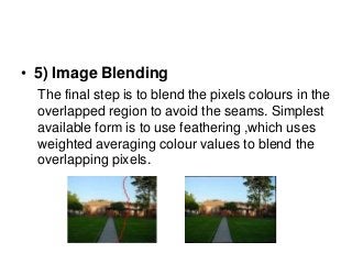 Image mosaicing | PPTX