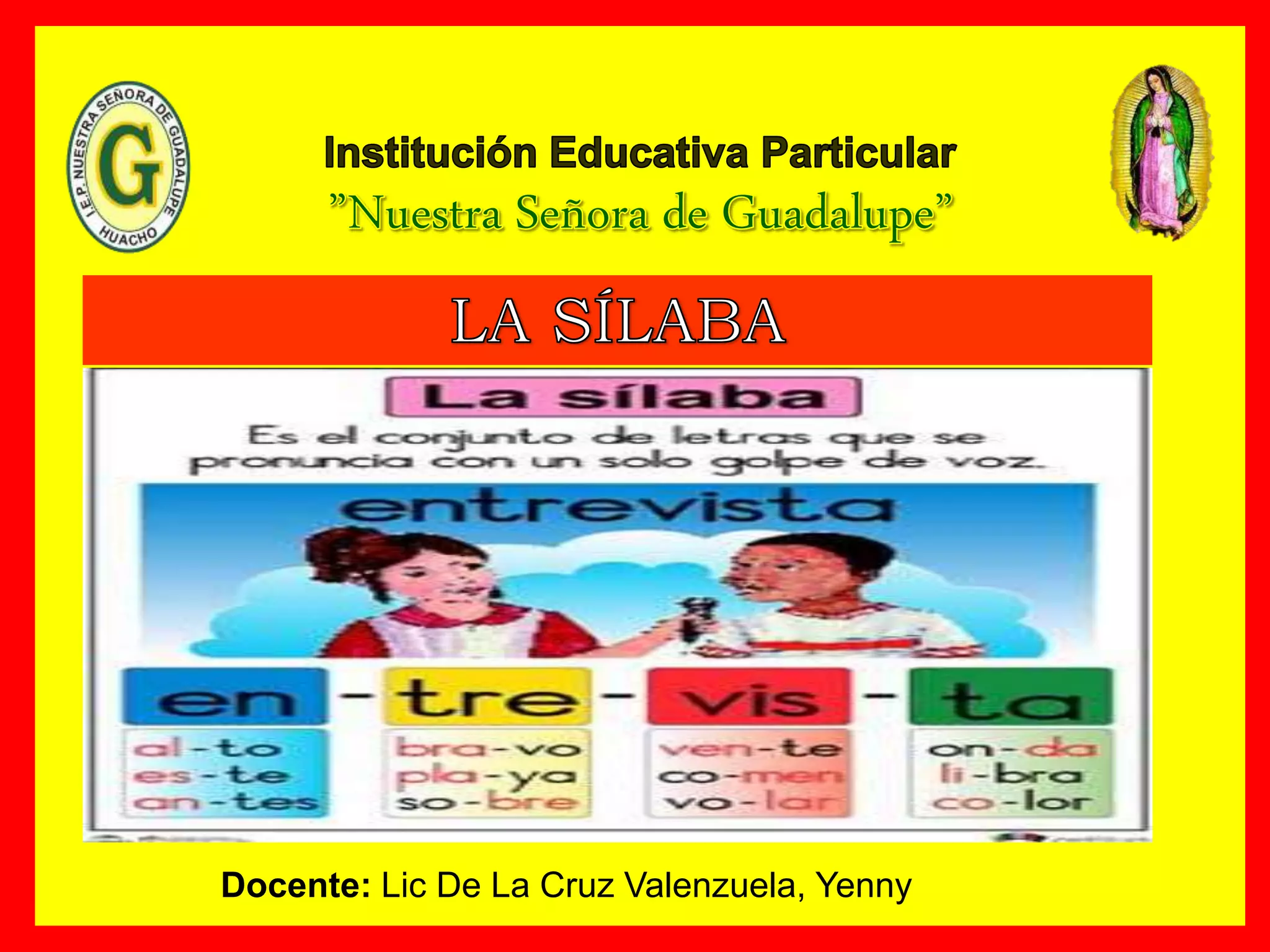 Imagenes de silabacion la silaba | PPTX