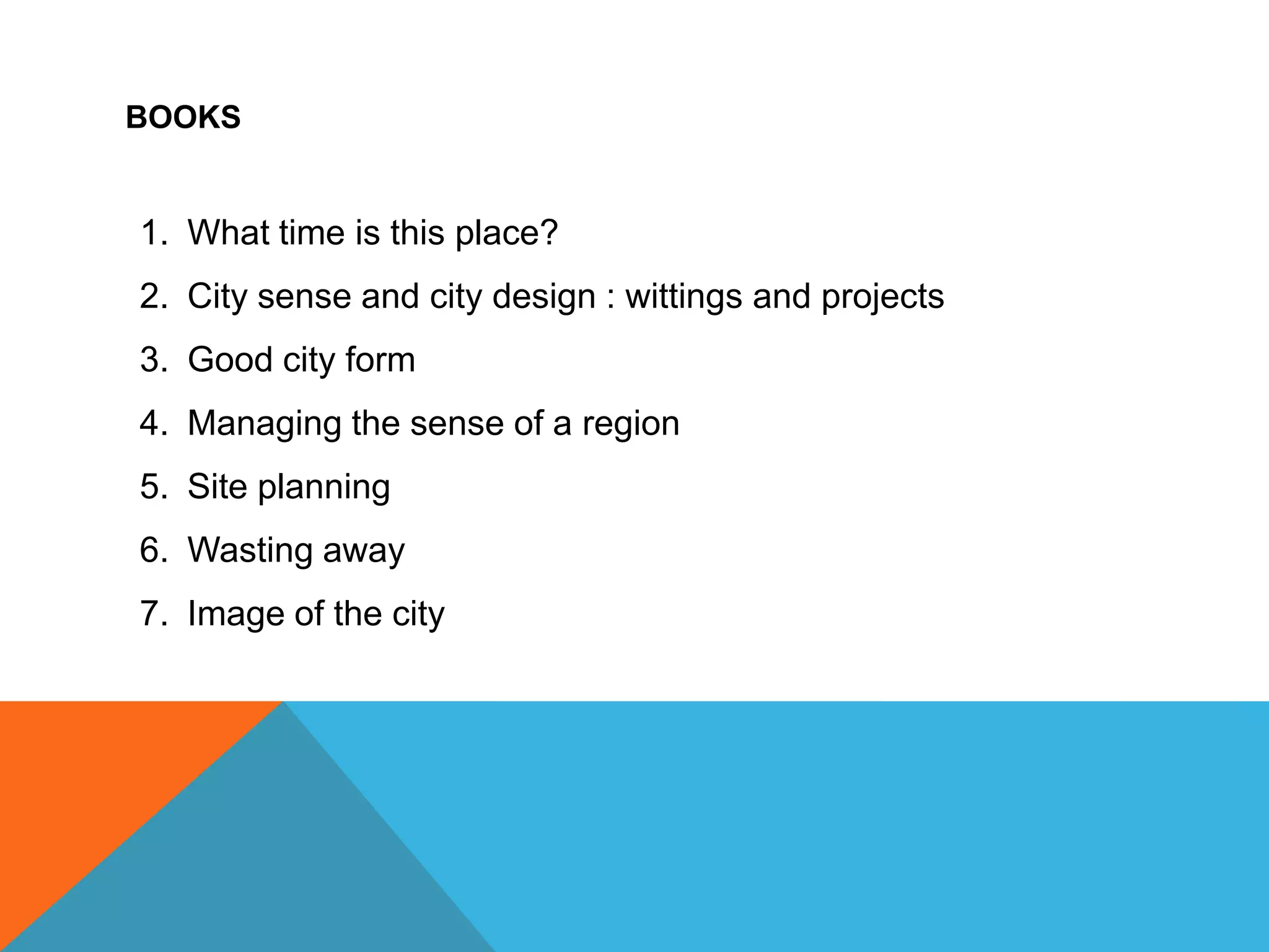 Image of the city | PPTX