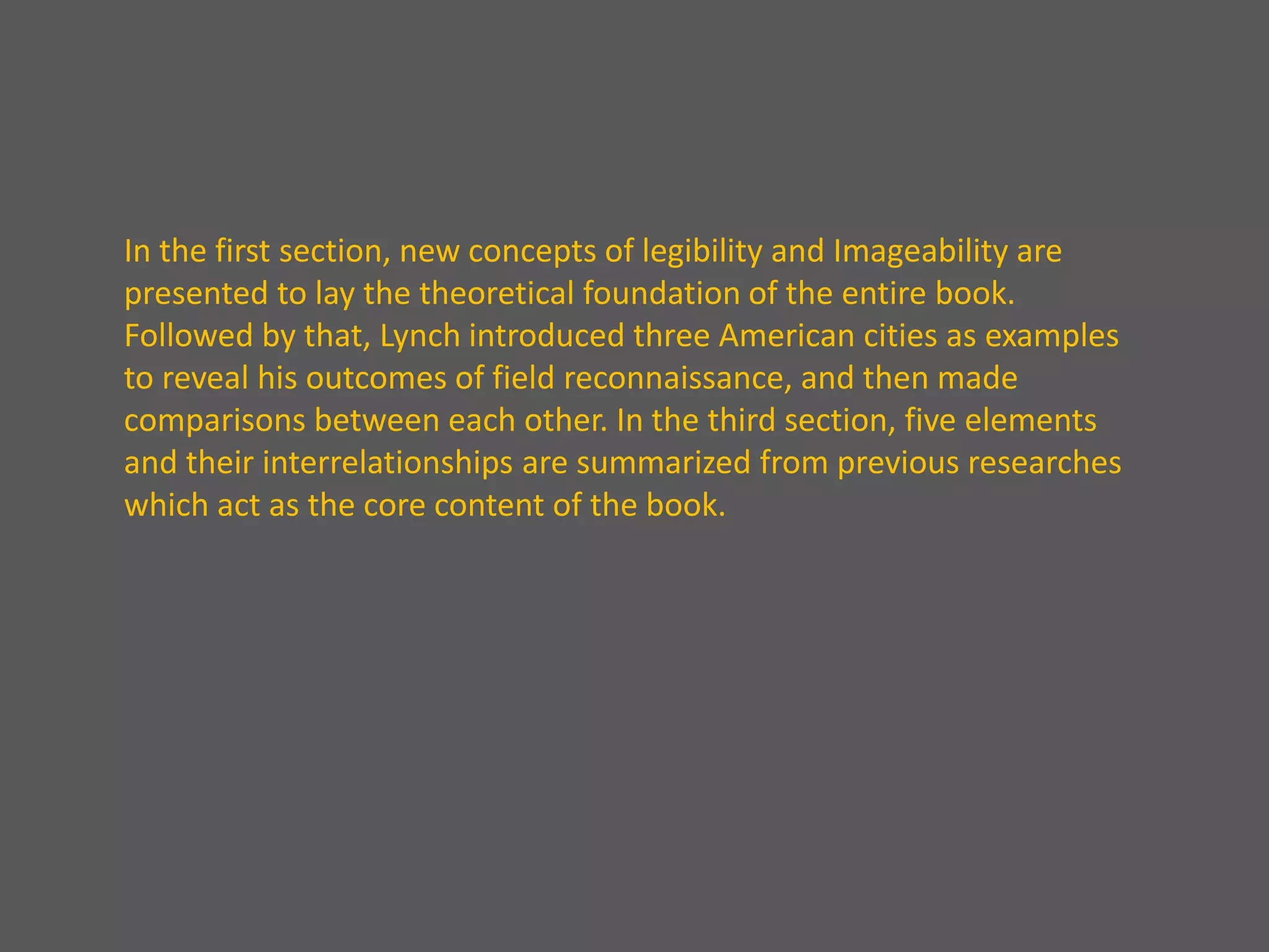 Image of the city, kevin lynch & case study. | PPTX