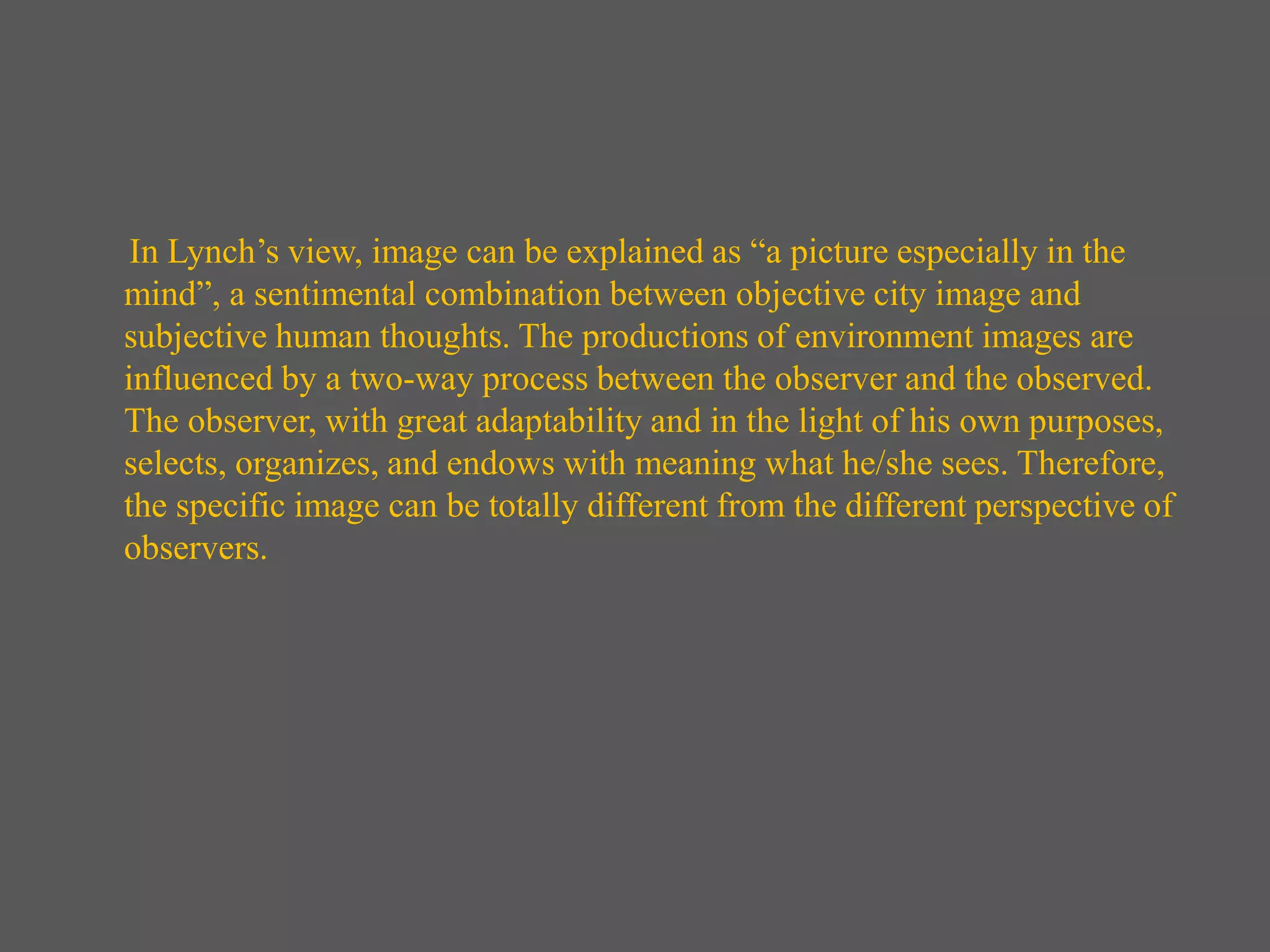 Image of the city, kevin lynch & case study. | PPTX