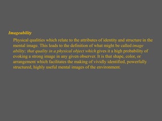 Image of the city, kevin lynch & case study. | PPTX