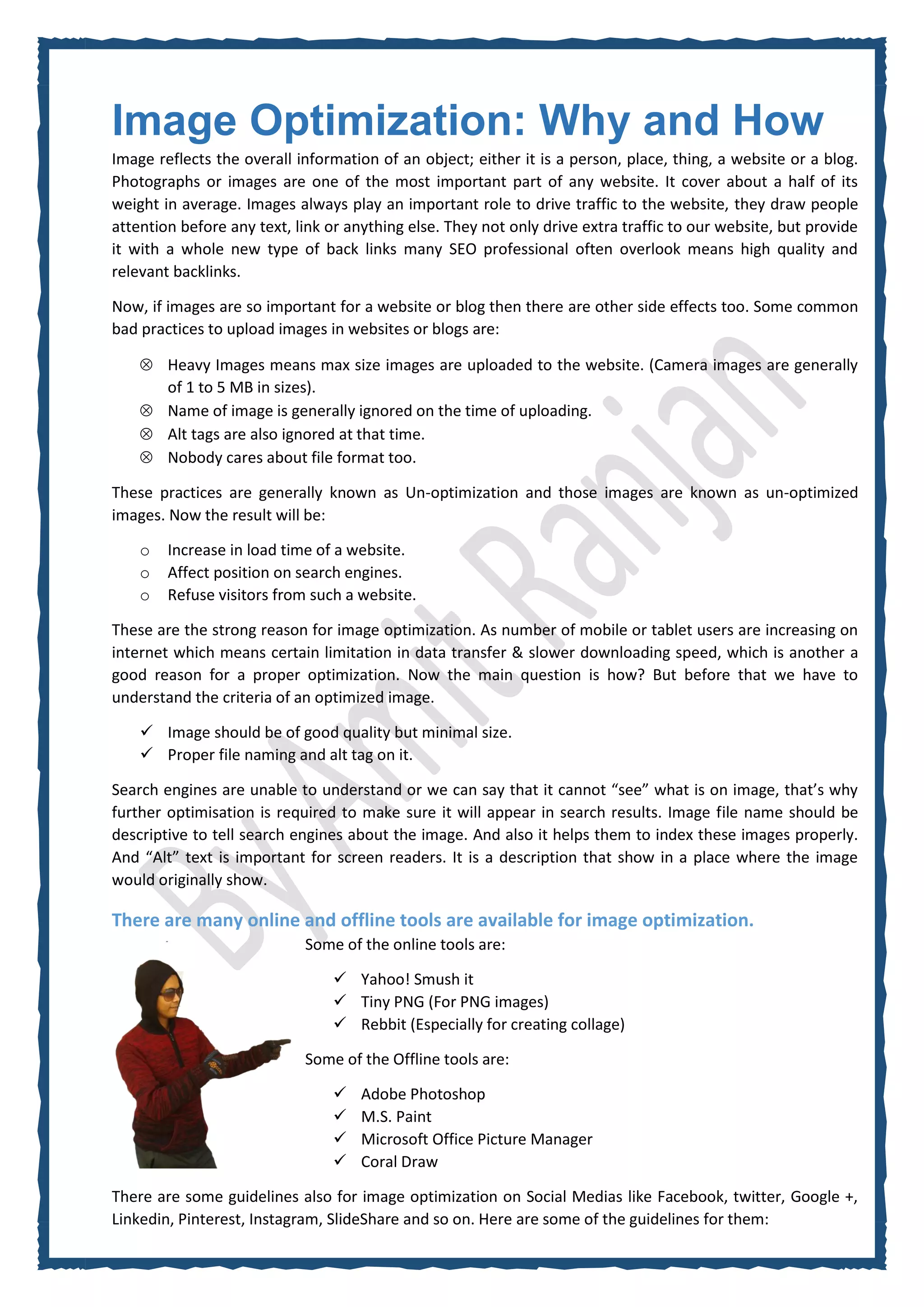 Image optimization: why and how | PDF