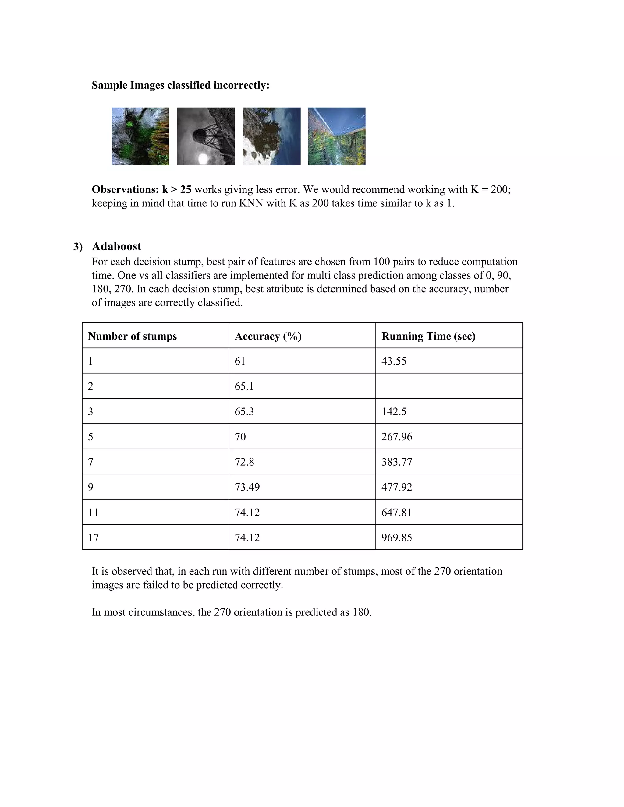 Image Orientation Classification Analysis Pdf