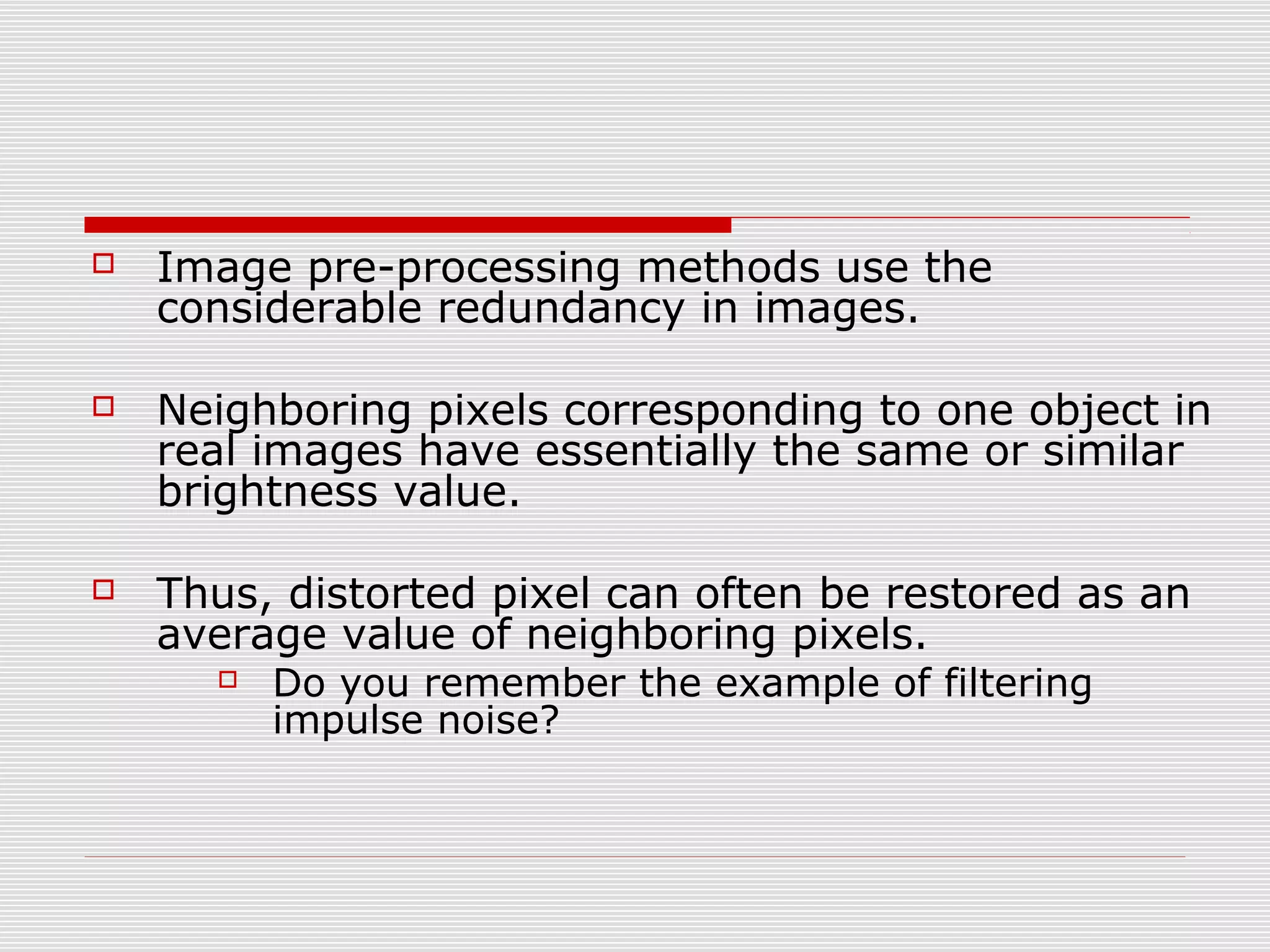 Image pre processing | PPT