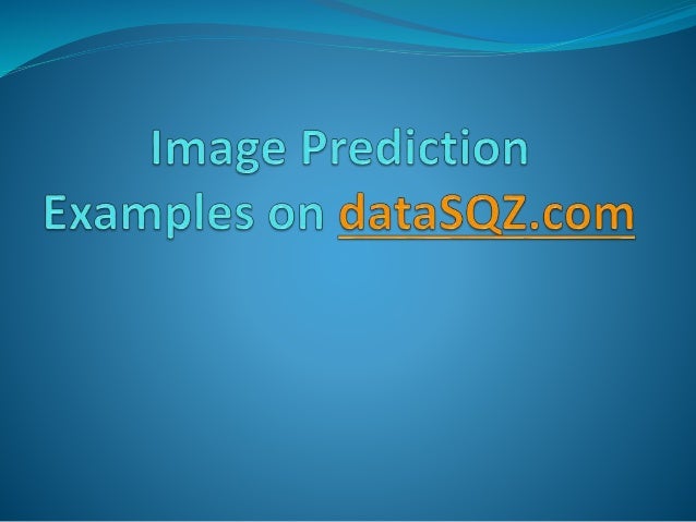 Image prediction examples on data sqz