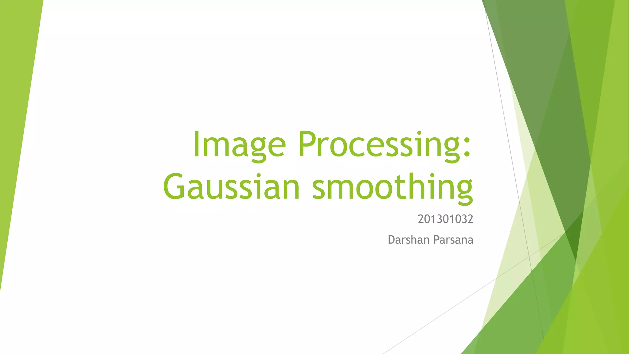 Gaussian Image Blurring in CUDA C++ | PPTX