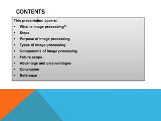 Image proccessing slide share | PPTX