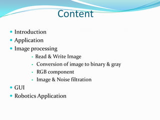 Image proceesing with matlab | PPT
