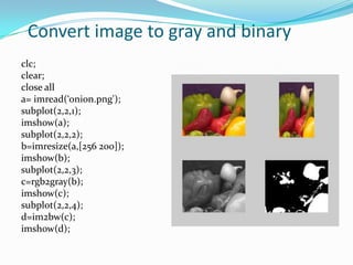 Image proceesing with matlab | PPT