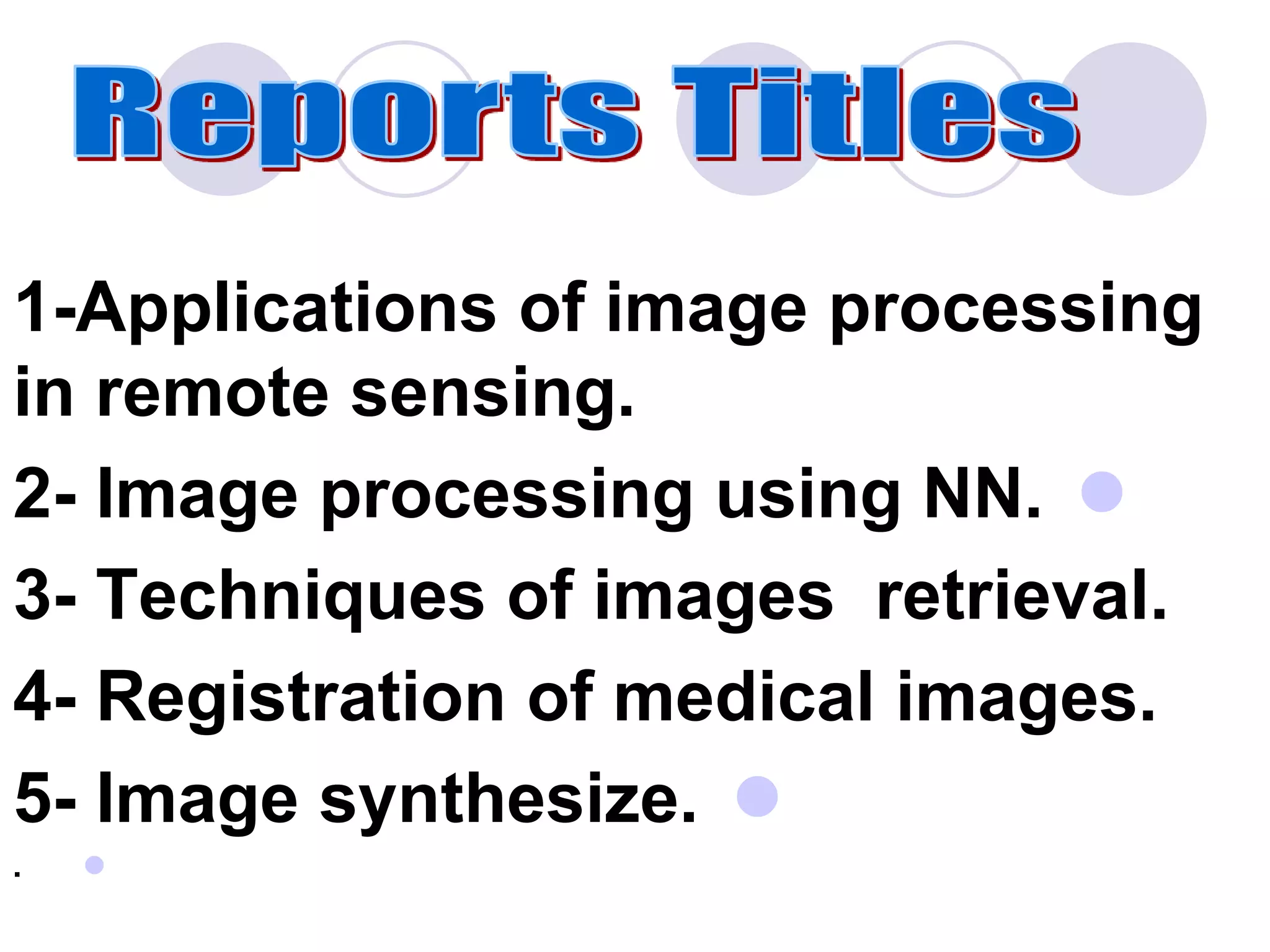 Image processing 1-lectures | PPT