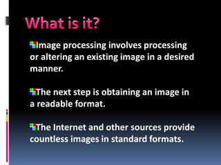 Image processing- an introduction | PPT