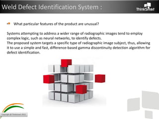 Smart Weld Defect Detection System | PPSX
