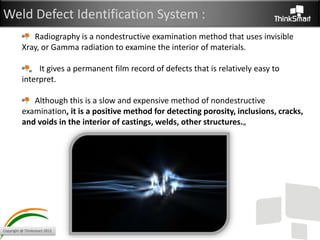 Smart Weld Defect Detection System | PPSX