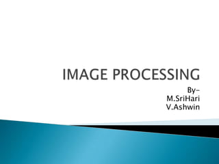 Image processing and compression techniques | PPT