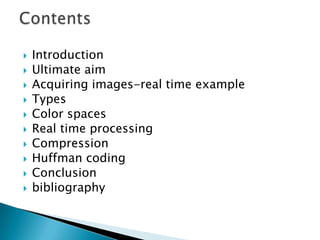 Image processing and compression techniques | PPT