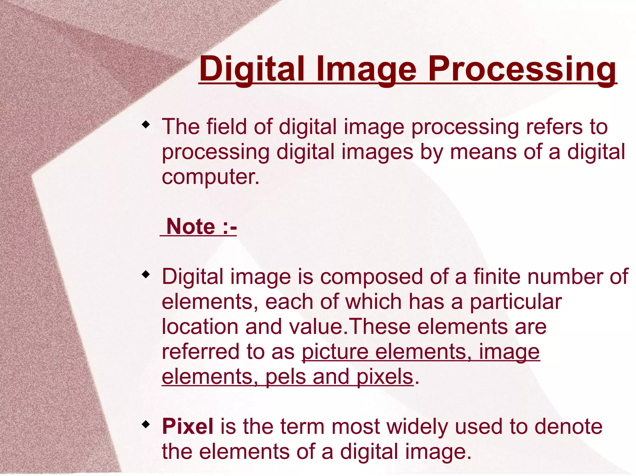 Digital Image Processing | PPT