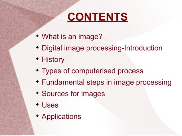 Digital Image Processing | PPT | Photo Editing Software | Computer ...