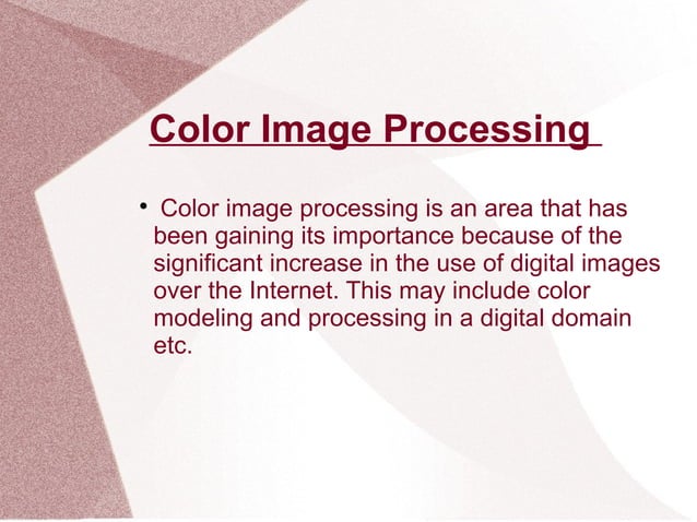 Digital Image Processing | PPT | Photo Editing Software | Computer ...