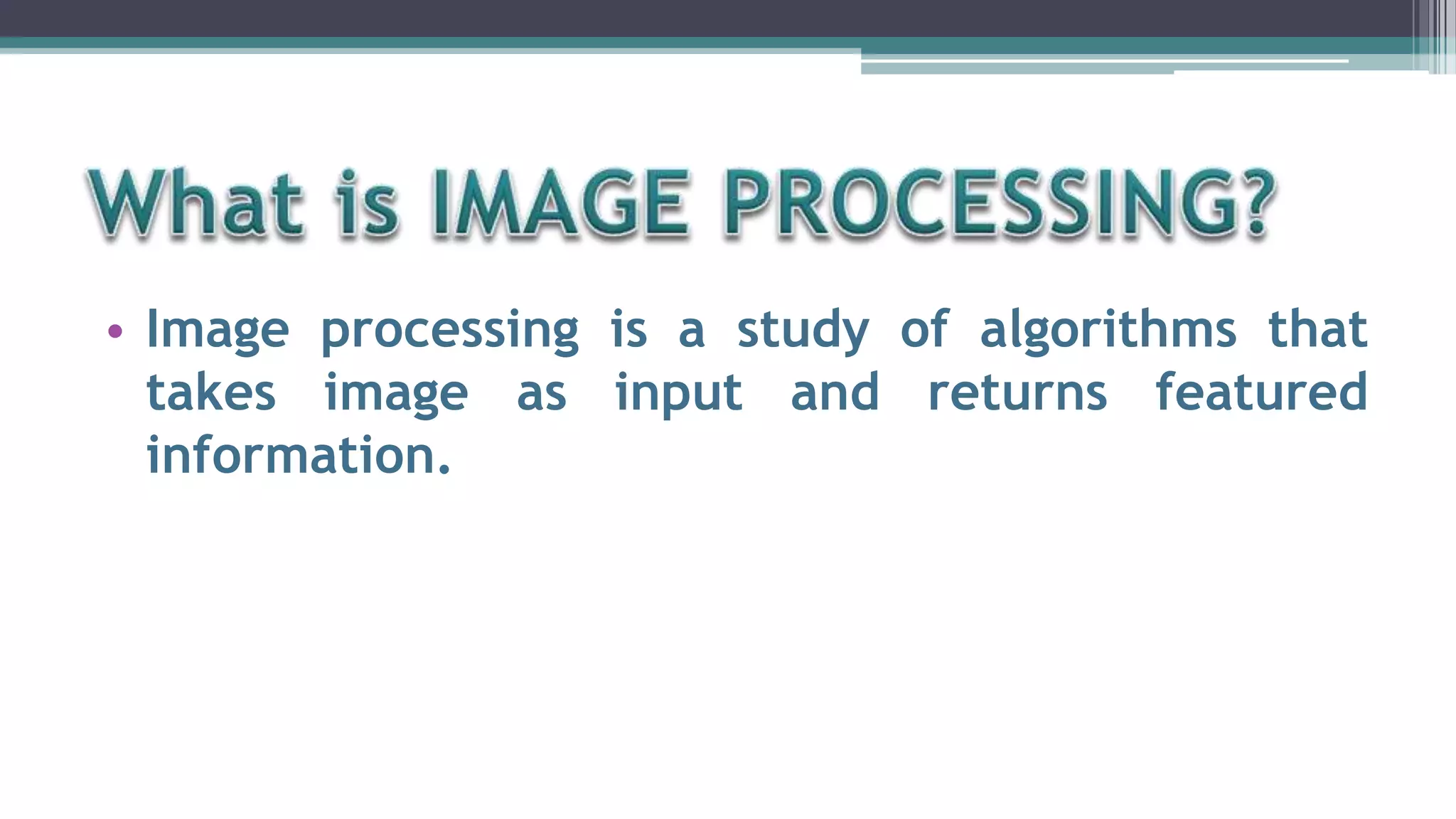Image processing | PPTX