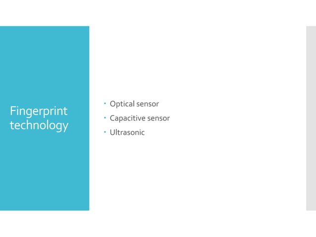 Implementation of finger print sensor | PPT