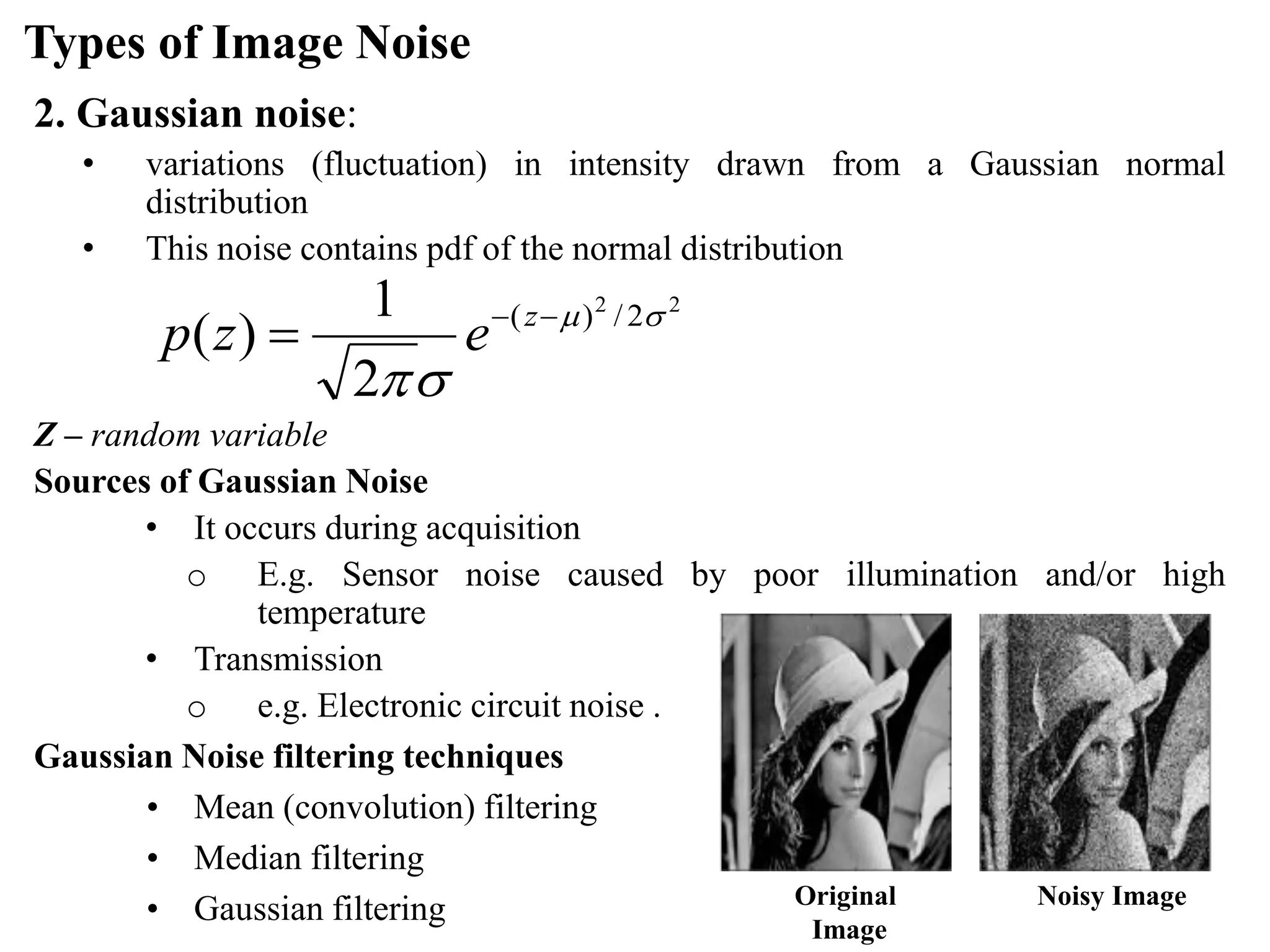 Image processing, Noise, Noise Removal filters | PDF