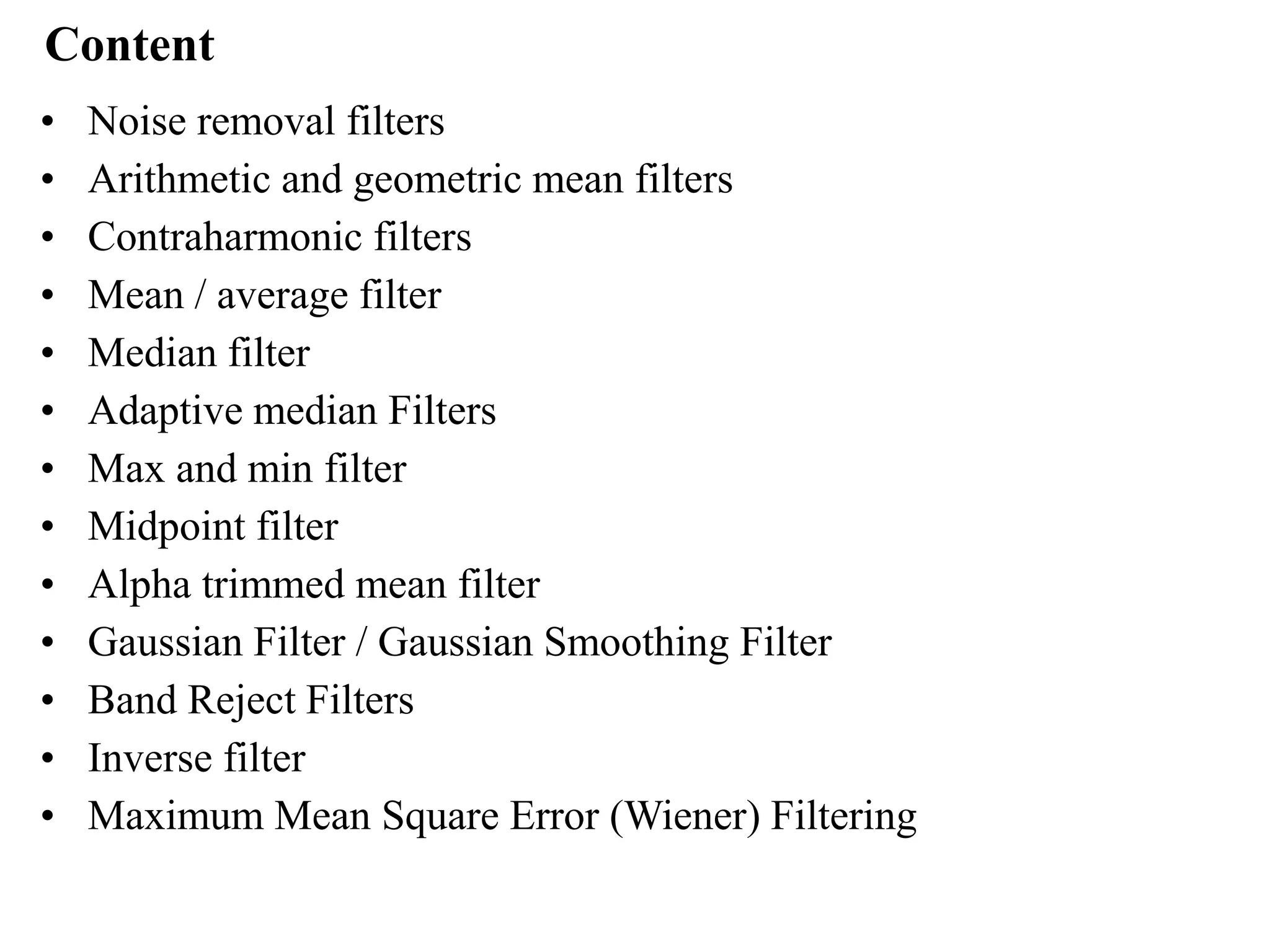 Image processing, Noise, Noise Removal filters | PDF