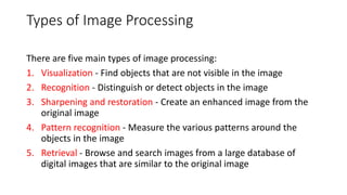Image Processing.pptx | Photo Editing Software | Computer Software and ...