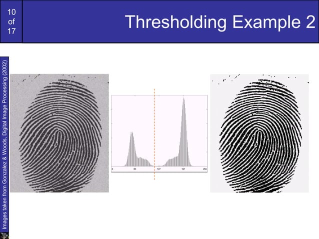 Imageprocessing10 Segmentation Thresholding 1 Ppt
